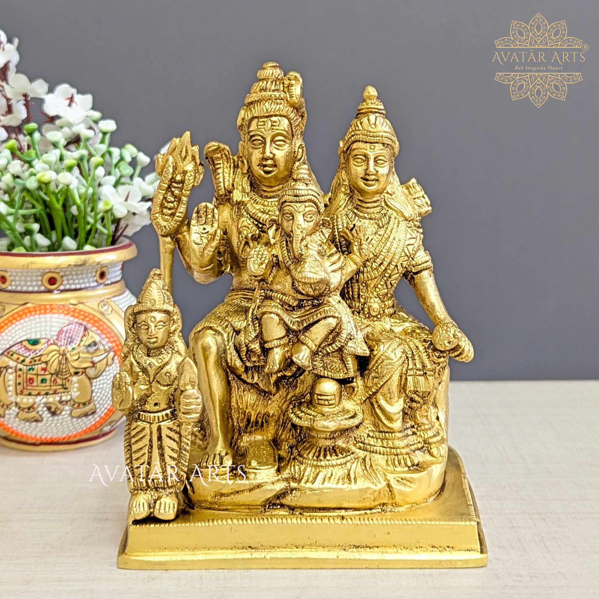Brass Shiva parivaar – Avatar Arts