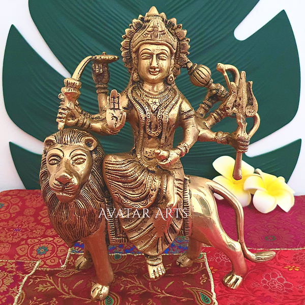 Duga Devi Sitting on Lion – Avatar Arts