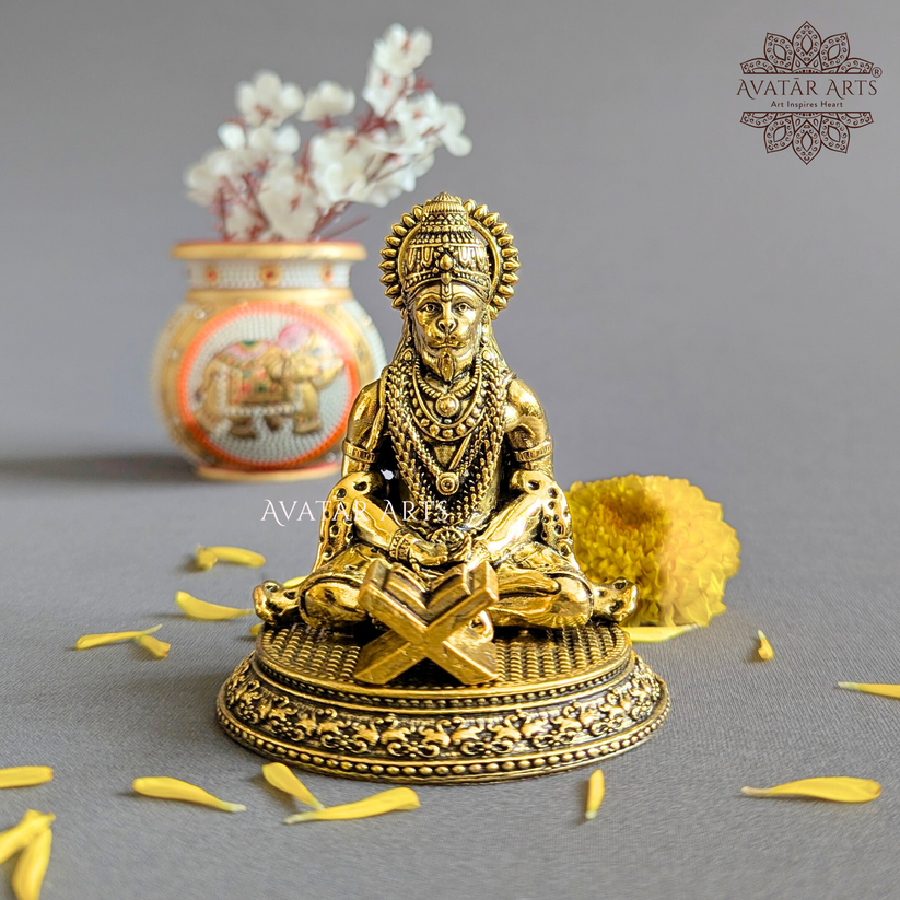 Meditating Lord Hanuman – Avatar Arts