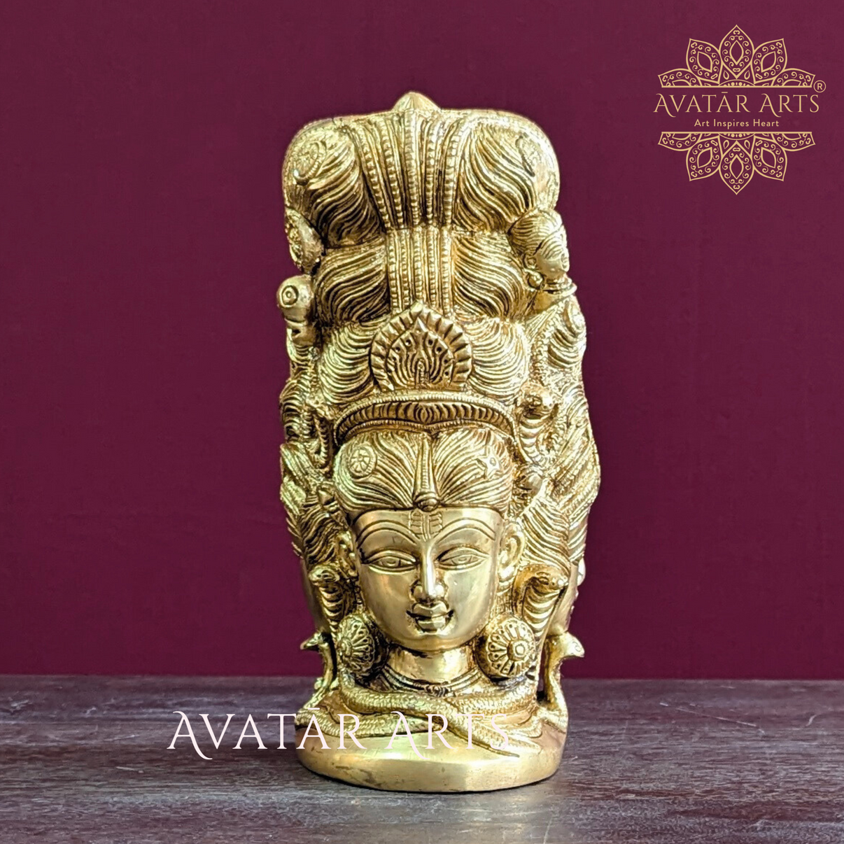 Three Face Lord Shiva and Goddess Parvati – Avatar Arts