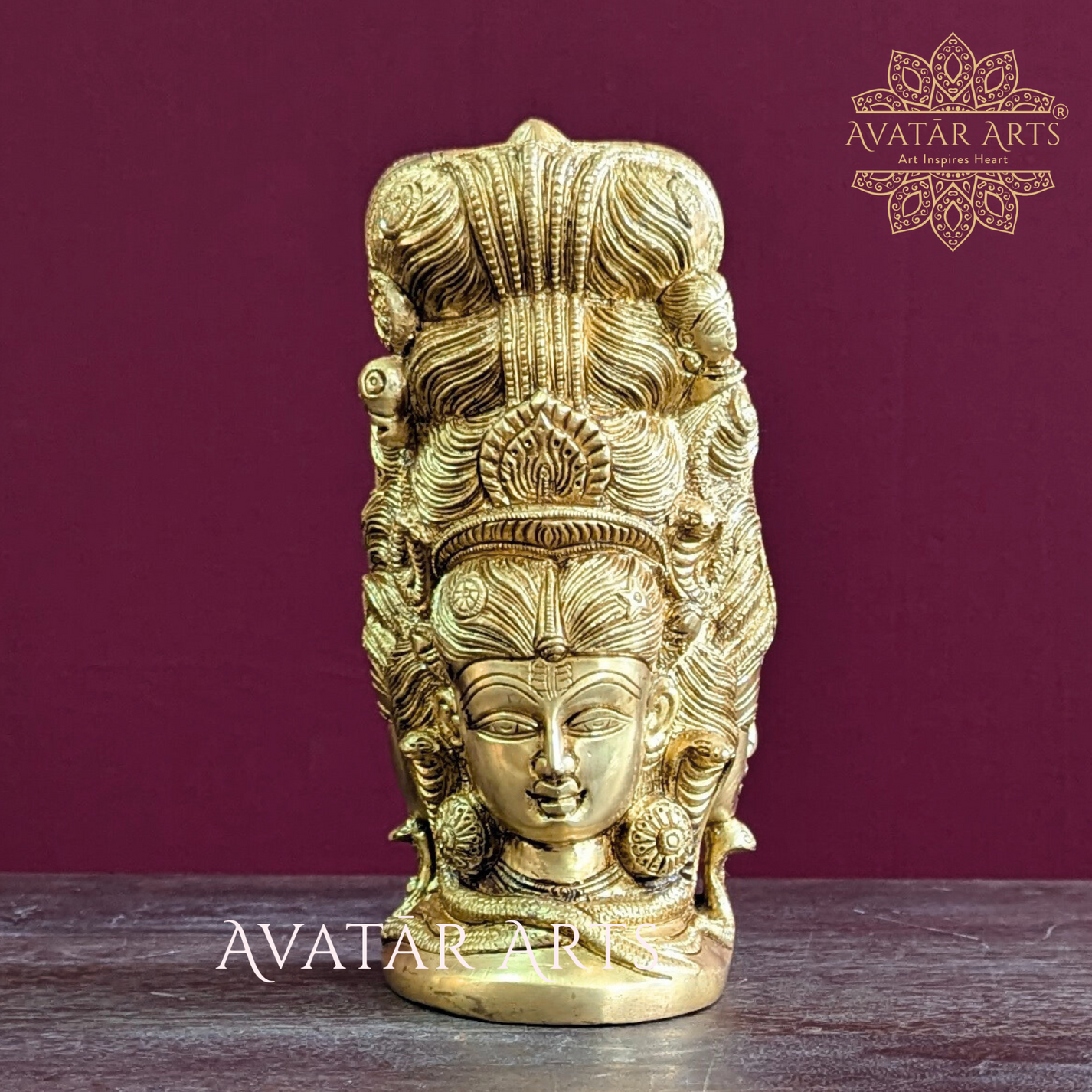 Three Face Lord Shiva and Goddess Parvati – Avatar Arts