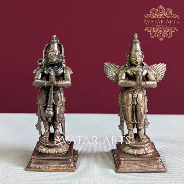 Lord Hanuman and Garuda idols in Copper – Avatar Arts