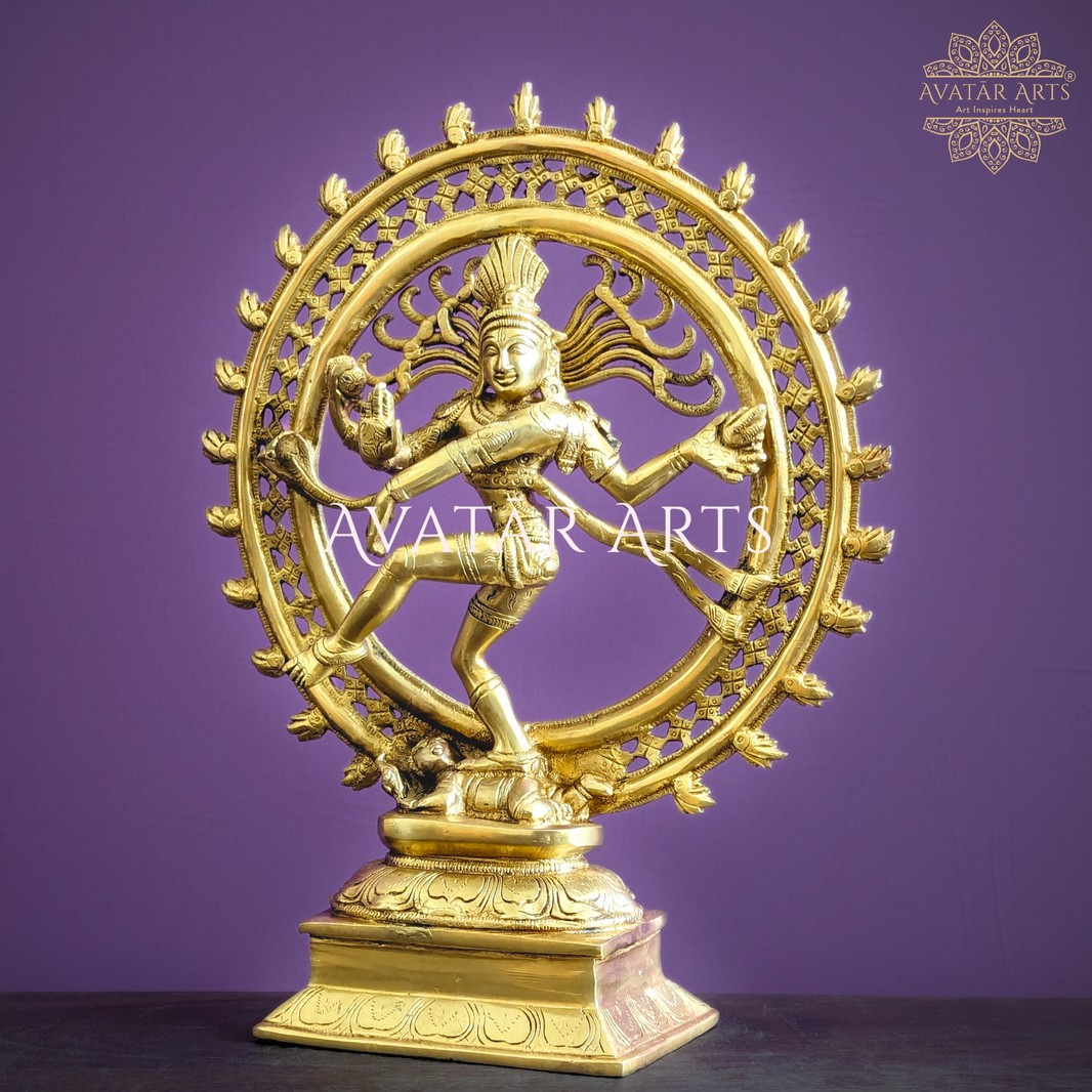 Buy Brass Nataraja Statues | Shop Brass Nataraja idols Online - Avatar Arts