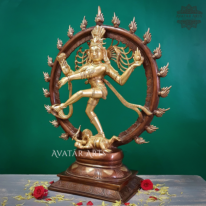 Buy Brass Nataraja Statues | Shop Brass Nataraja idols Online - Avatar Arts